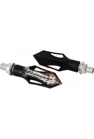 Motospartan Led Sinyal Takımı Küçük Yarasa 4 Kablo - Sinyal - Park - Fren - Üç Fonksiyonlu