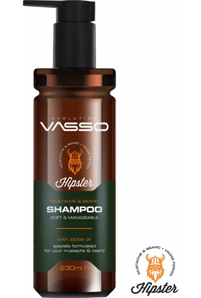 Vasso Hipster Viking Sakal-Bıyık Şampuanı 260 ml Vasso Hipster Viking Sakal-Bıyık Şampuanı 260 ml
