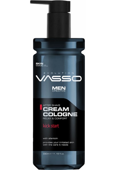 Vasso Tıraş Sonrası Kremli Kolonya 330 ml – ( Kick Start ) Vasso Tıraş Sonrası Kremli Kolonya 330 ml – ( Kick Start )