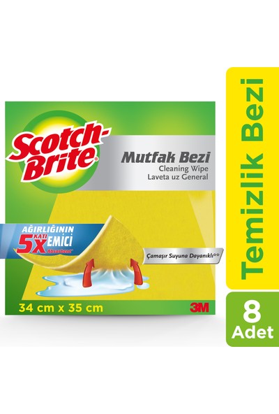 Scotch Brite Mutfak Bezi 8'li Scotch Brite Mutfak Bezi 8'li