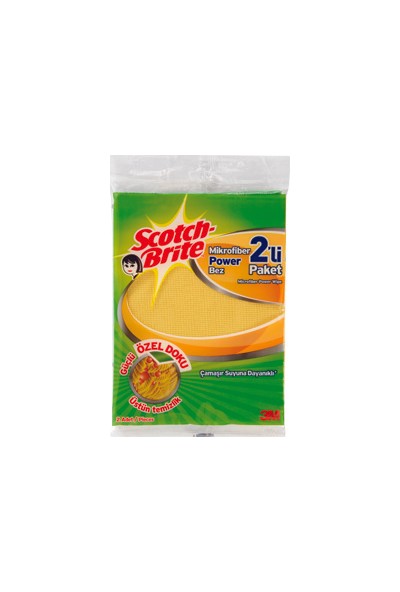 Scotch Brite Mikrofiber Power Bez 2'li Ekonomik Paket Scotch Brite Mikrofiber Power Bez 2'li Ekonomik Paket