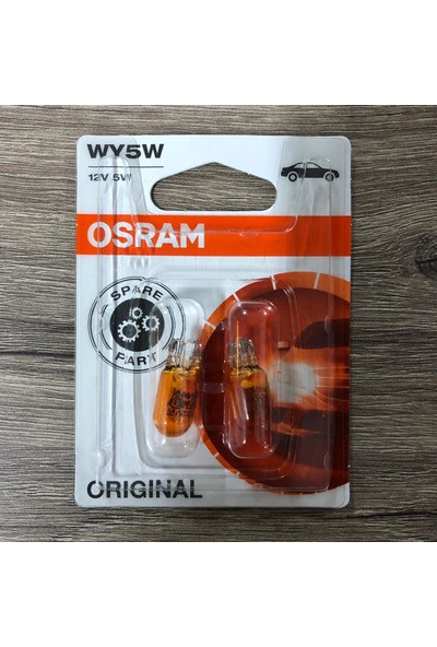 Osram Wy5W Yeni Nesil T10 Dipsiz Sarı Ampül 12V 5W 2 Adet