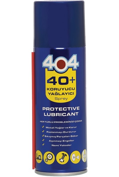 Çok Amaçlı Koruyucu Yağlayıcı Pas Sökücü Sprey 200Ml 404 Çok Amaçlı Koruyucu Yağlayıcı Pas Sökücü Sprey 200Ml 404