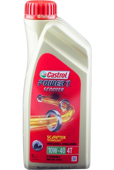 Castrol Power 1 Scooter 4T 10W-40 1 Lt Motosiklet Yağı 2018 Castrol Power 1 Scooter 4T 10W-40 1 Lt Motosiklet Yağı 2018