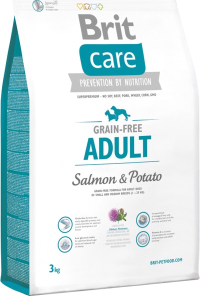 Brit Care Adult Tahılsız Somonlu Küçük Ve Orta Irk Yetişkin Köpek Maması 3 Kg Brit Care Adult Tahılsız Somonlu Küçük Ve Orta Irk Yetişkin Köpek Maması 3 Kg