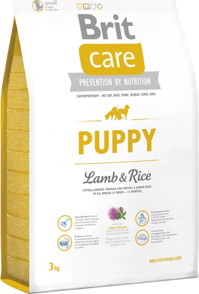 Brit Care Puppy Kuzu Etli Tüm Irklar İçin Yavru Köpek Maması 3 Kg Brit Care Puppy Kuzu Etli Tüm Irklar İçin Yavru Köpek Maması 3 Kg