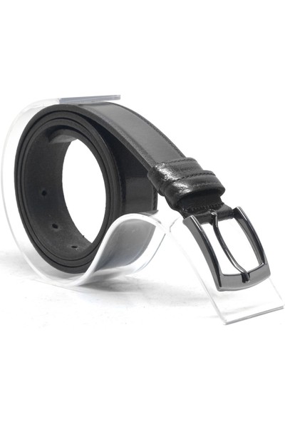 Raker Plus Deri Siyah Casual Erkek Çocuk Kemer