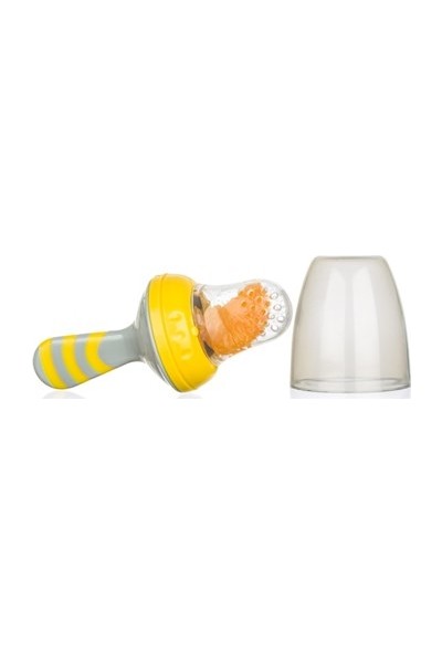 Bebedor 589 Silikon Meyve ve Sebze Besleyici Sarı-Gri