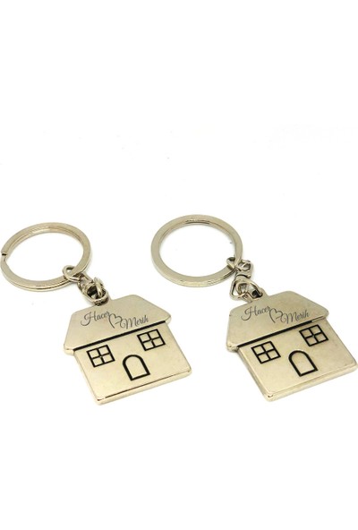Ayd Çiftlere Özel Anahtarlık 2 Adet İsim Kazımalı Anahtarlık