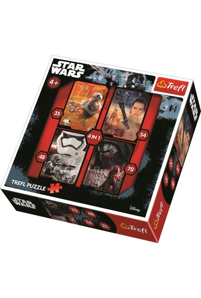 Trefl 4'lü Star Wars Çocuk Puzzle (35+48+54+70 Parça) Trefl 4'lü Star Wars Çocuk Puzzle (35+48+54+70 Parça)