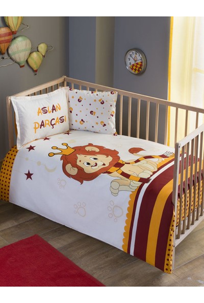 Taç Lisanslı Bebek Nevresim Takımı-Aslan Parçası Baby Taç Lisanslı Bebek Nevresim Takımı-Aslan Parçası Baby