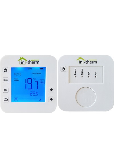 İn-Therm Mrl 300 Rf Tm Dijital Kablosuz Oda Termostatı İn-Therm