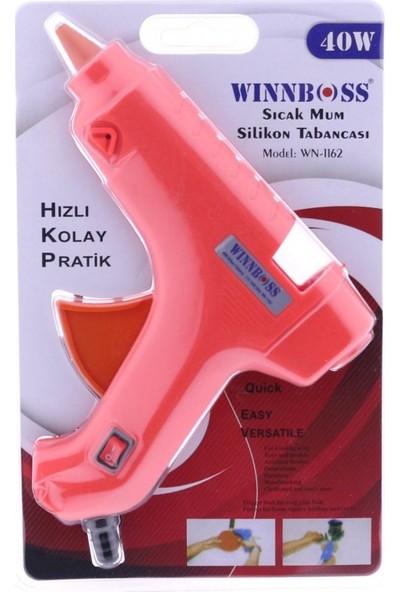 Winnboss Wn-1162T 40 Watt Sıcak Mum Silikon Tabancası On/Off Switch Winnboss Wn-1162T 40 Watt Sıcak Mum Silikon Tabancası On/Off Switch