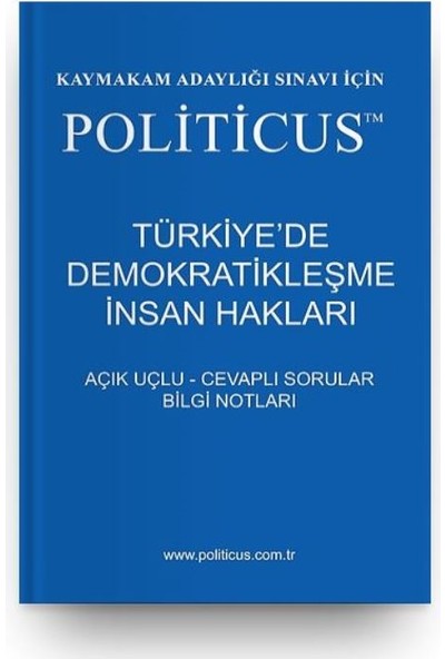 Politicus Türkiye'de Demokratikleşme İnsan Hakları