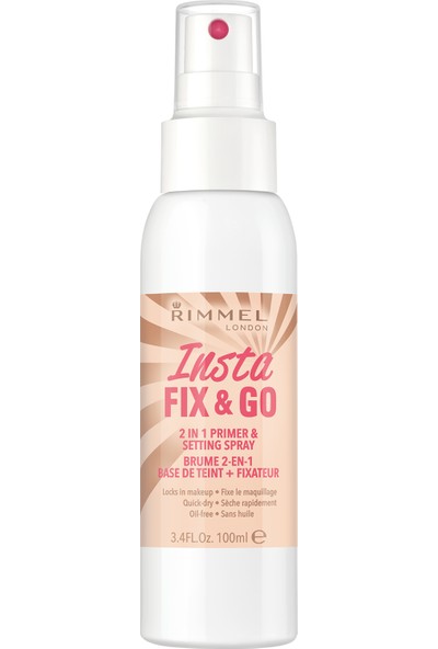 Rimmel London Insta Set & Fix Makyaj Bazı ve Sabitleyici Sprey 100 Ml Rimmel London Insta Set & Fix Makyaj Bazı ve Sabitleyici Sprey 100 Ml