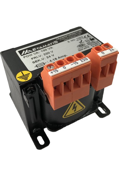 Etamatis 100 Va 220/24 V Ac Transformatör