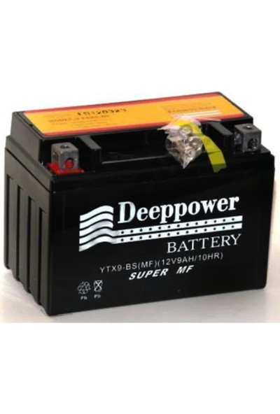 Deep Power Ytx9A-Bs 12 V 9Ah 10Hr Yakıt Akü Deep Power Ytx9A-Bs 12 V 9Ah 10Hr Yakıt Akü