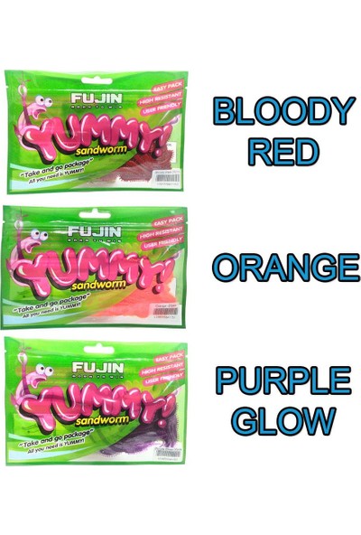 Fujin Yummy Sandworm 7Cm Silikon Yem