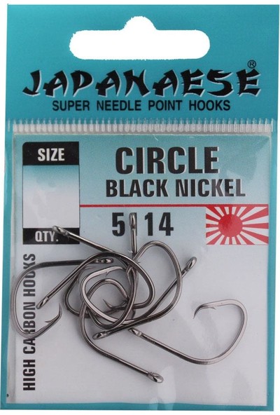 Japanese Circle Black Nikel Olta İğnesi Japanese Circle Black Nikel Olta İğnesi