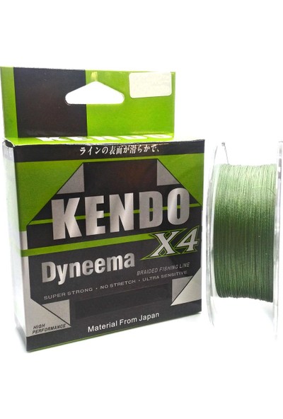 Kendo Dynema Braided High Green 4 Örgü Olta Misinası 120Mt Kendo Dynema Braided High Green 4 Örgü Olta Misinası 120Mt