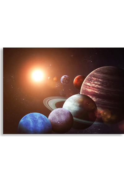 Ideasol Gezegenler Dekoratif Kanvas Tablo