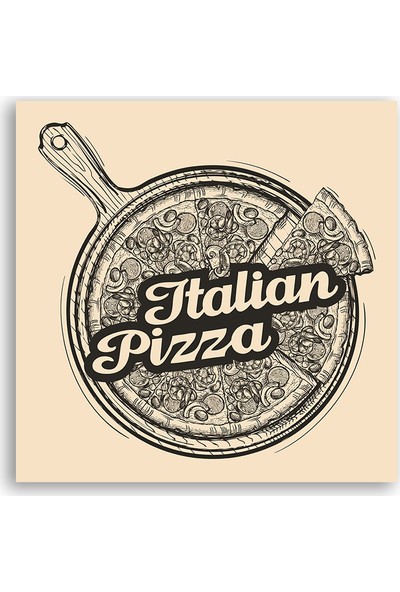 Ideasol İtalyan Pizza Dekoratif Kanvas Tablo