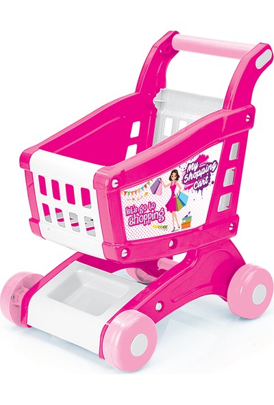Dolu Oyuncak Pembe Market Arabası 7158