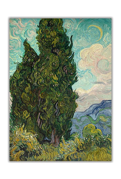 Ideasol İki Selvi Vincent Van Gogh Kanvas Tablo Ideasol İki Selvi Vincent Van Gogh Kanvas Tablo