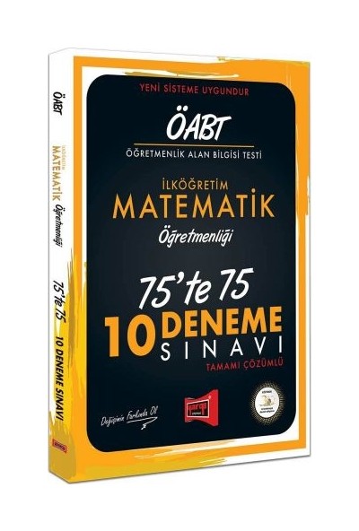 Yargı Yayınevi ÖABT İlköğretim Matematik Öğretmenliği 75'te 75 10 Deneme Sınavı Yargı Yayınevi ÖABT İlköğretim Matematik Öğretmenliği 75'te 75 10 Deneme Sınavı