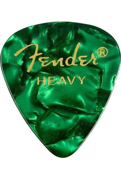 Fender 351 Premium Celluloid Picks Green Moto - Heavy - 1 Adet Pena Fender 351 Premium Celluloid Picks Green Moto - Heavy - 1 Adet Pena