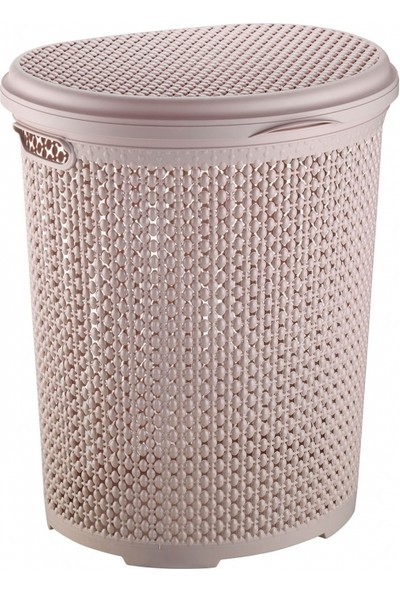 Bursev İnci Oval Kirli Çamaşır Sepeti Bursev İnci Oval Kirli Çamaşır Sepeti