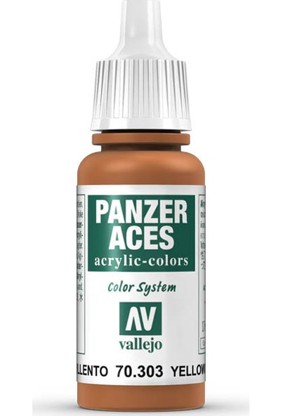 Vallejo 70303 Panzer Aces Yellowish Rust 17 Ml Vallejo 70303 Panzer Aces Yellowish Rust 17 Ml