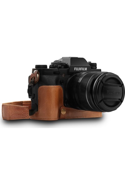 Megagear Mg1553 Fujifilm X-T3 Hakiki Deri Kamera Kılıfı