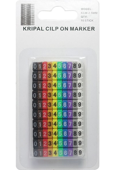 Kc Tipi Kablo Etiketi-Rakam Kc Tipi Kablo Etiketi-Rakam