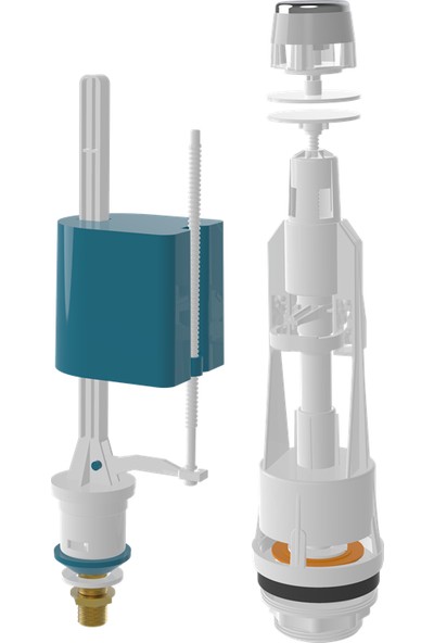 Rona Rezervuar İç Takım Tek Basmalı 3/8 Rona Rezervuar İç Takım Tek Basmalı 3/8