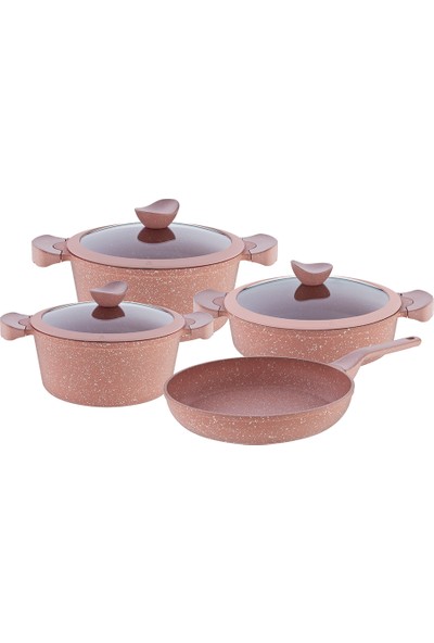 Falez Grant Touch Plus 7 Parca Dokum Set Pembe Falez Grant Touch Plus 7 Parca Dokum Set Pembe