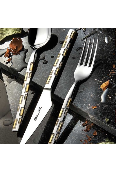 Sıla 90 Parça Truva Gold Çatal Kaşık Bıçak Seti