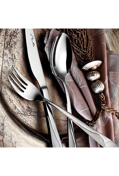Sıla 90 Parça Dilara Çatal Kaşık Bıçak Seti