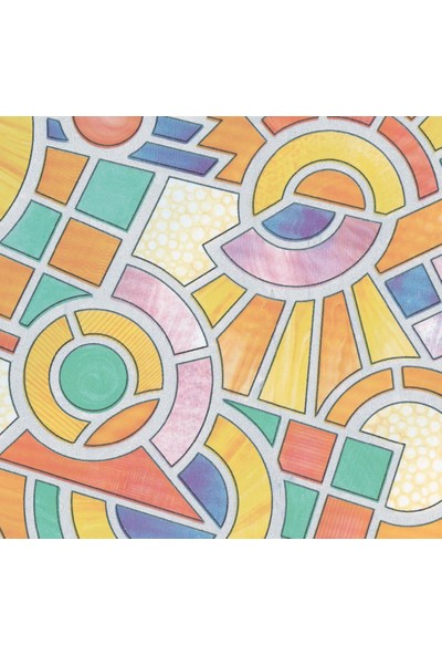 Gekkofix Gekkofix 10205 Renkli Geometrik Desen Cam Vitray Folyo| 0,45 cm x 1m Gekkofix Gekkofix 10205 Renkli Geometrik Desen Cam Vitray Folyo| 0,45 cm x 1m