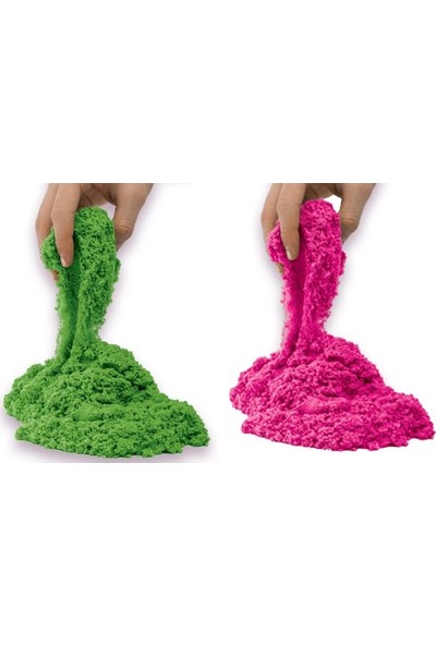 Pembe - Yeşil Kinetik Kum Seti Pembe - Yeşil Kinetik Kum Seti