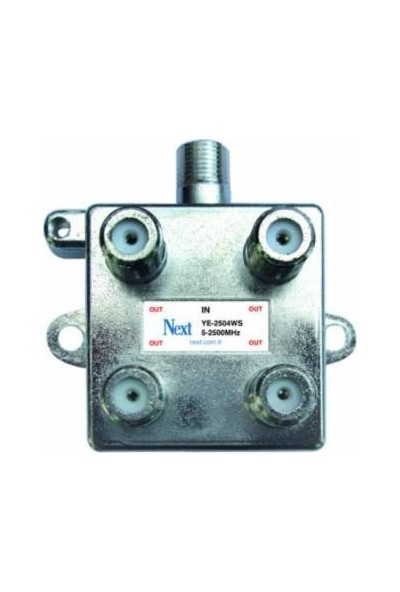Next Ye2504 4 Çıkışlı Splıtter Uydu Bölücü