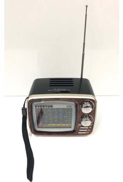 Everton Atasbey Rt801 Bluetooth Nostalji Şarjlı 68 Band Radyo