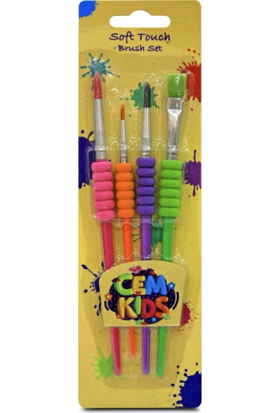 Cem Kids Soft Touch Fırça Seti 4'Lü
