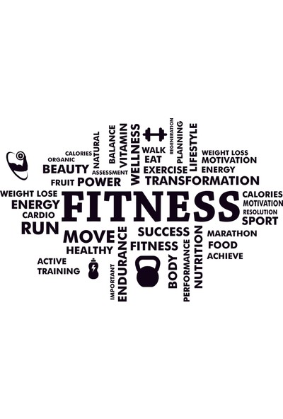 Bugico Design'dan Spor/Gym/Fitness Center Duvar Sticker Bugico Design'dan Spor/Gym/Fitness Center Duvar Sticker