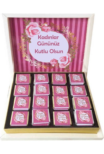 Gondol Çikolata Kadınlar Günü Hediyelik Çikolata 32'li