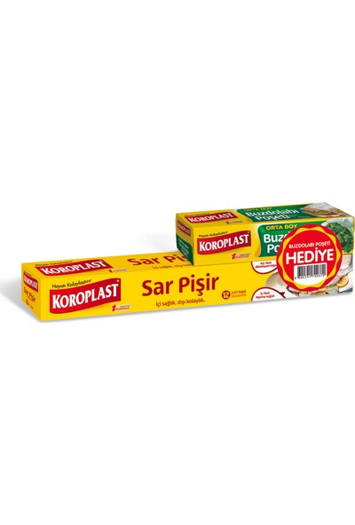 Koroplast Sar Pişir Buzdolabı Poşeti + Buzdolabu Poşeti Orta Boy Koroplast Sar Pişir Buzdolabı Poşeti + Buzdolabu Poşeti Orta Boy