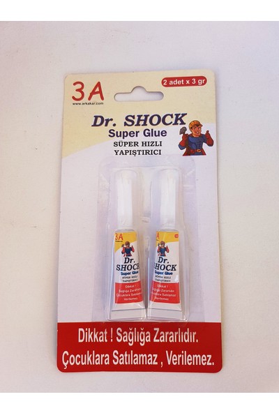 3A Süper Hızlı Yapıştırıcı Dr.Shock 3A Süper Hızlı Yapıştırıcı Dr.Shock