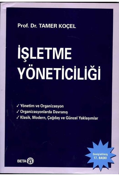 İşletme Yöneticiliği - Tamer Koçel