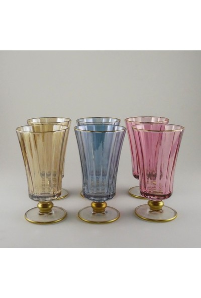 Paşabahçe Diamond 6 lı Kahve Yanı Su bardak Takımı (Lüsterli)