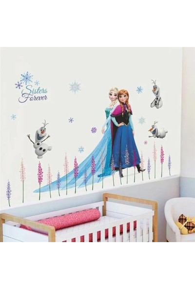 Htc Elsa Anna Frozen Karlar Ülkesi Bebek Odası Duvar Sticker Htc Elsa Anna Frozen Karlar Ülkesi Bebek Odası Duvar Sticker
